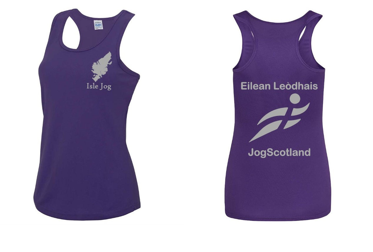 REFLECTIVE PRINT Isle of Lewis JogScotland Vest JC015 FEMALE FIT – Tain ...
