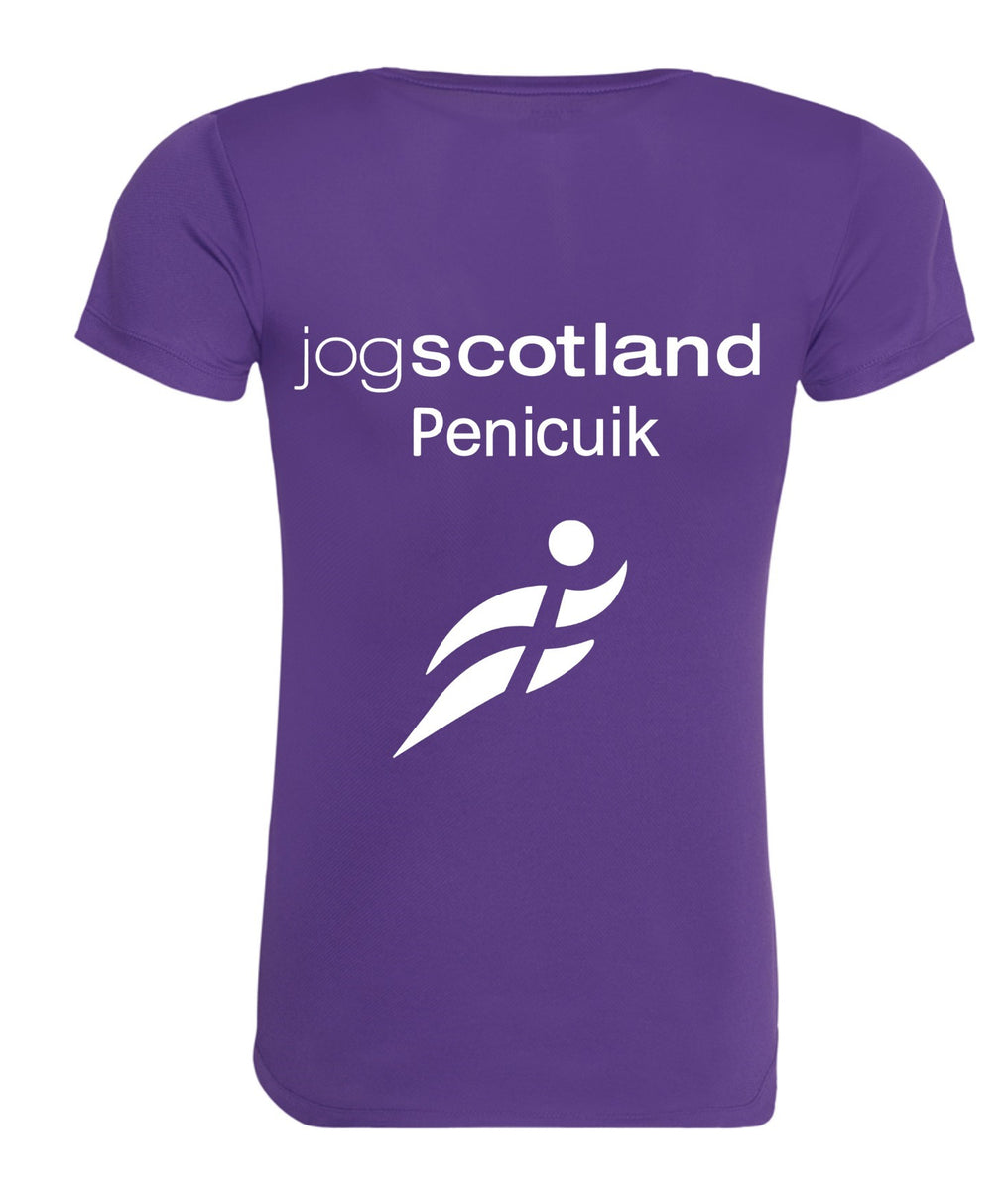 Penicuik JogScotland Round Neck T-shirt JC005 FEMALE FIT – Tain Print ...